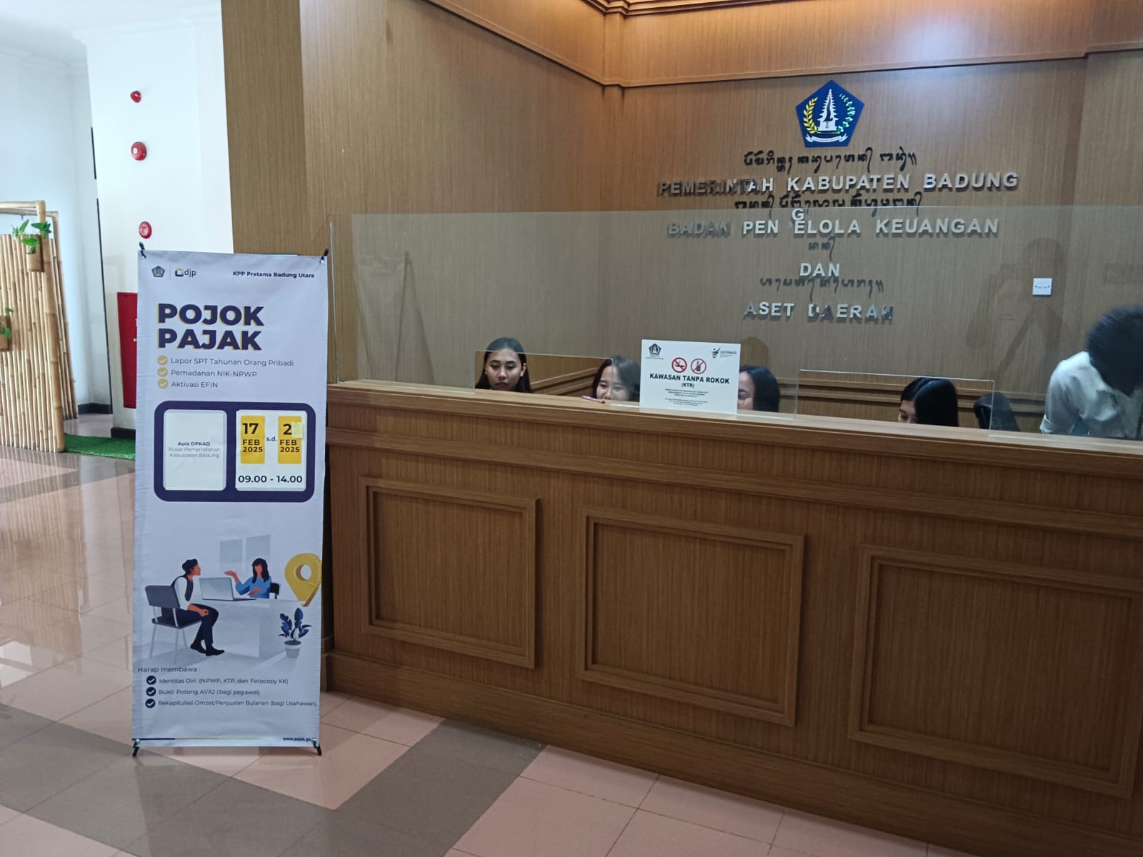 Pojok Pajak Puspem Badung Mudahkan ASN Lapor SPT Tahunan | Direktorat ...